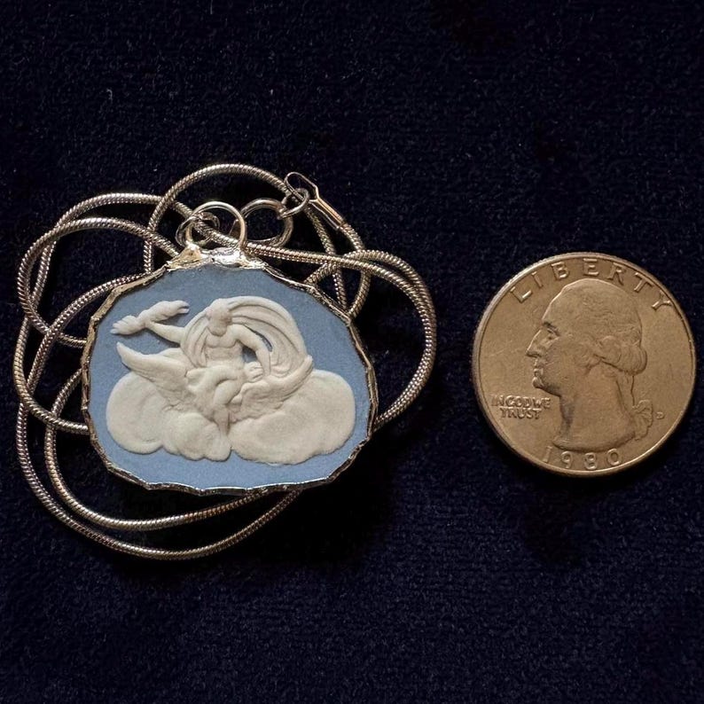 Greek God Pendant, Repurposed Wedgewood - Etsy