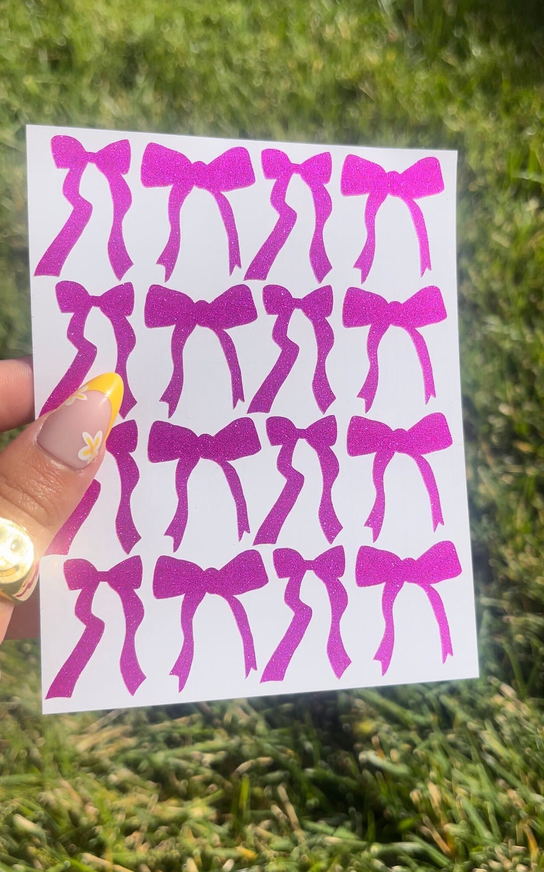 Coquette Bow Tanning Stickers - 2 Sheets - Etsy