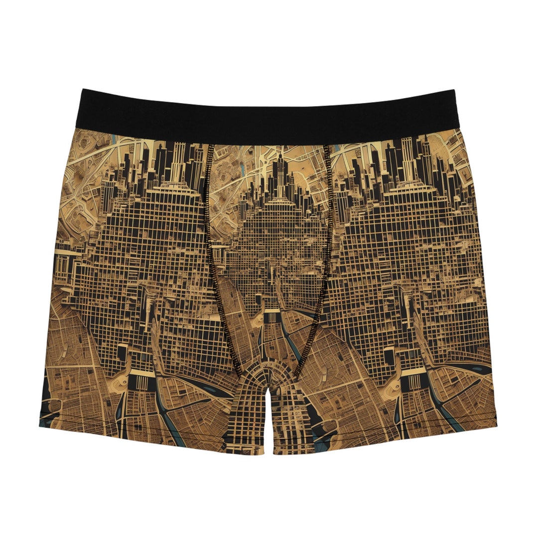 Map of Las Vegas Men's Boxer Briefs - Etsy