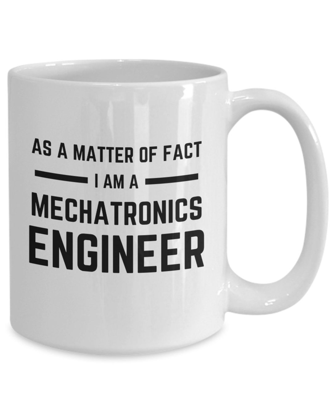 Mechatronics Engineer Coffee Mug White, Unique Mechatronics Engineer ...