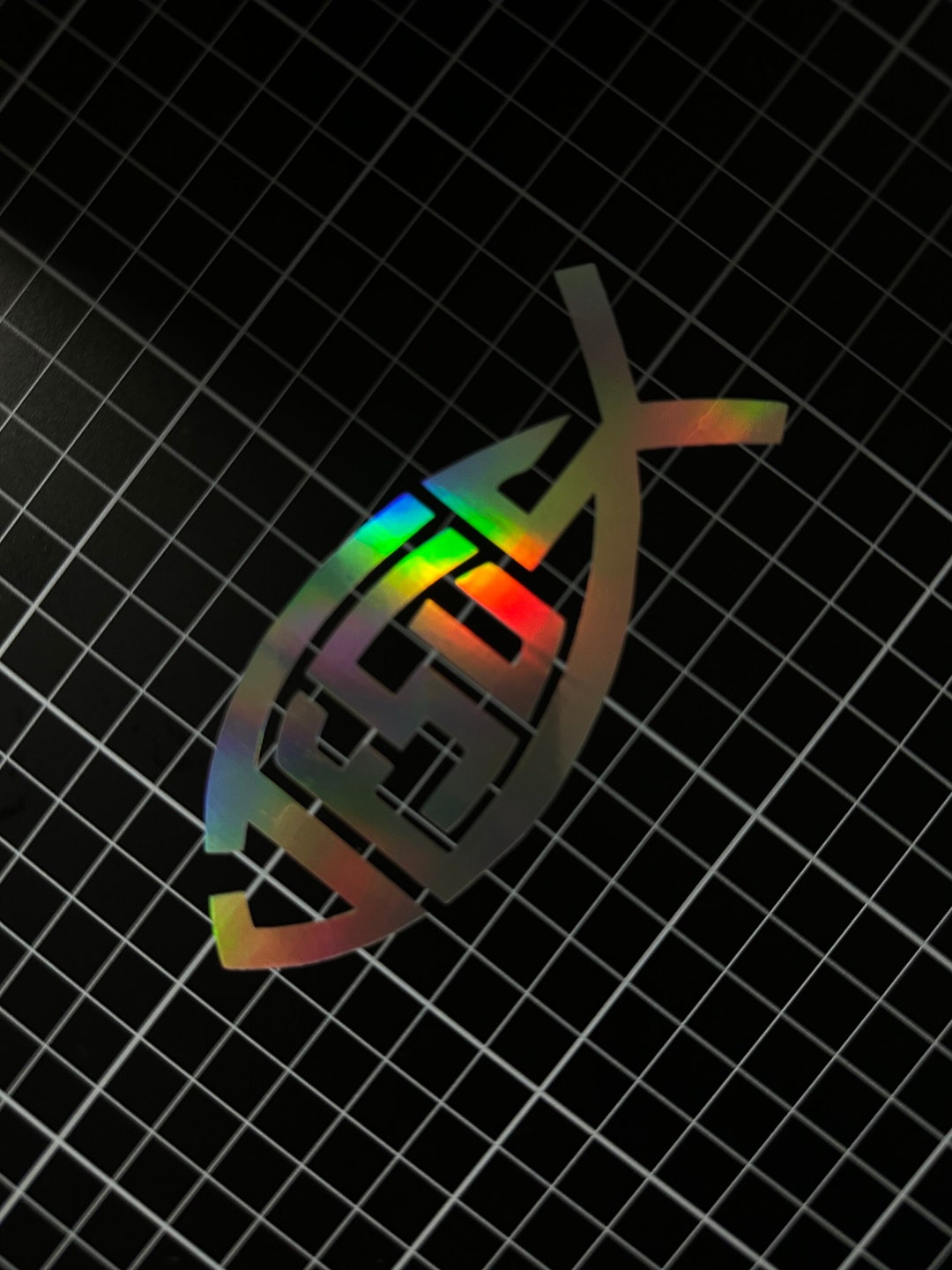 JESUS Fish Symbol Sticker Car Decals Christian Car Decal - Etsy