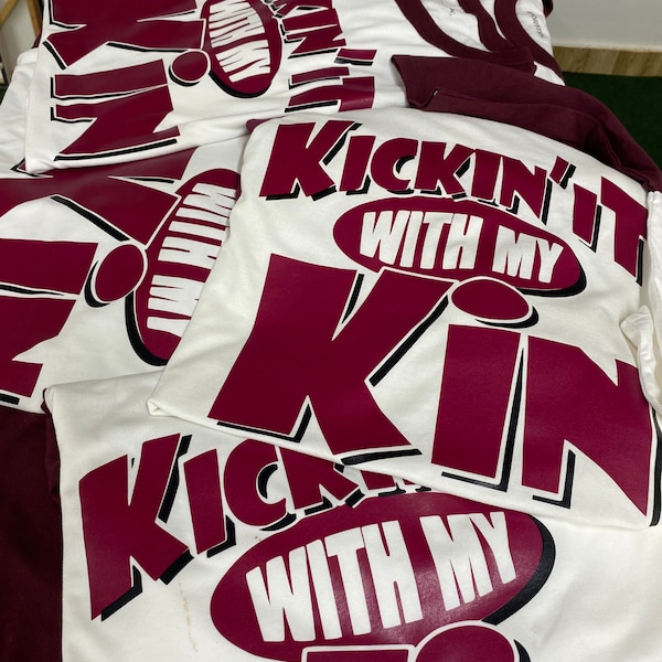 Kickin With My Kinfolks Svg - Etsy