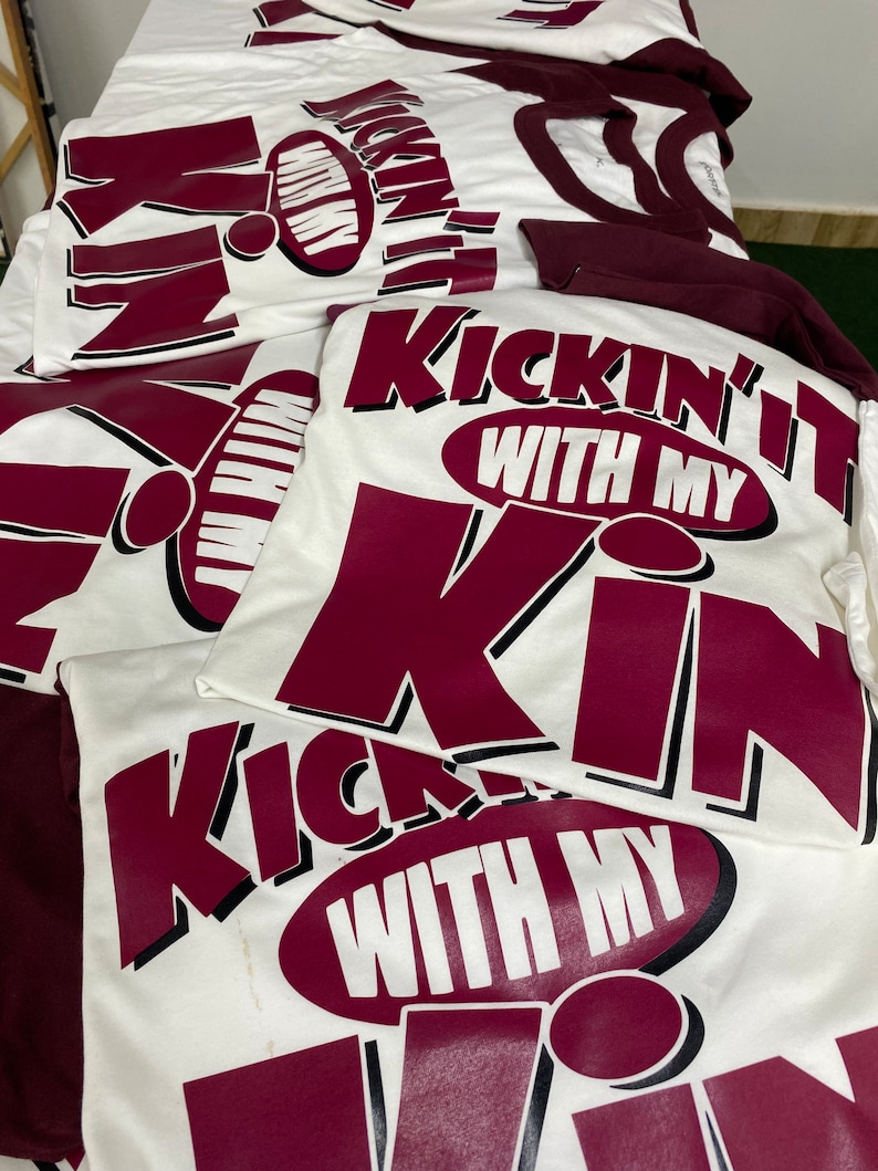 Kickin'it With My Kin. 2PNG. 2JPG. Print and Cutter Ready, Digital ...