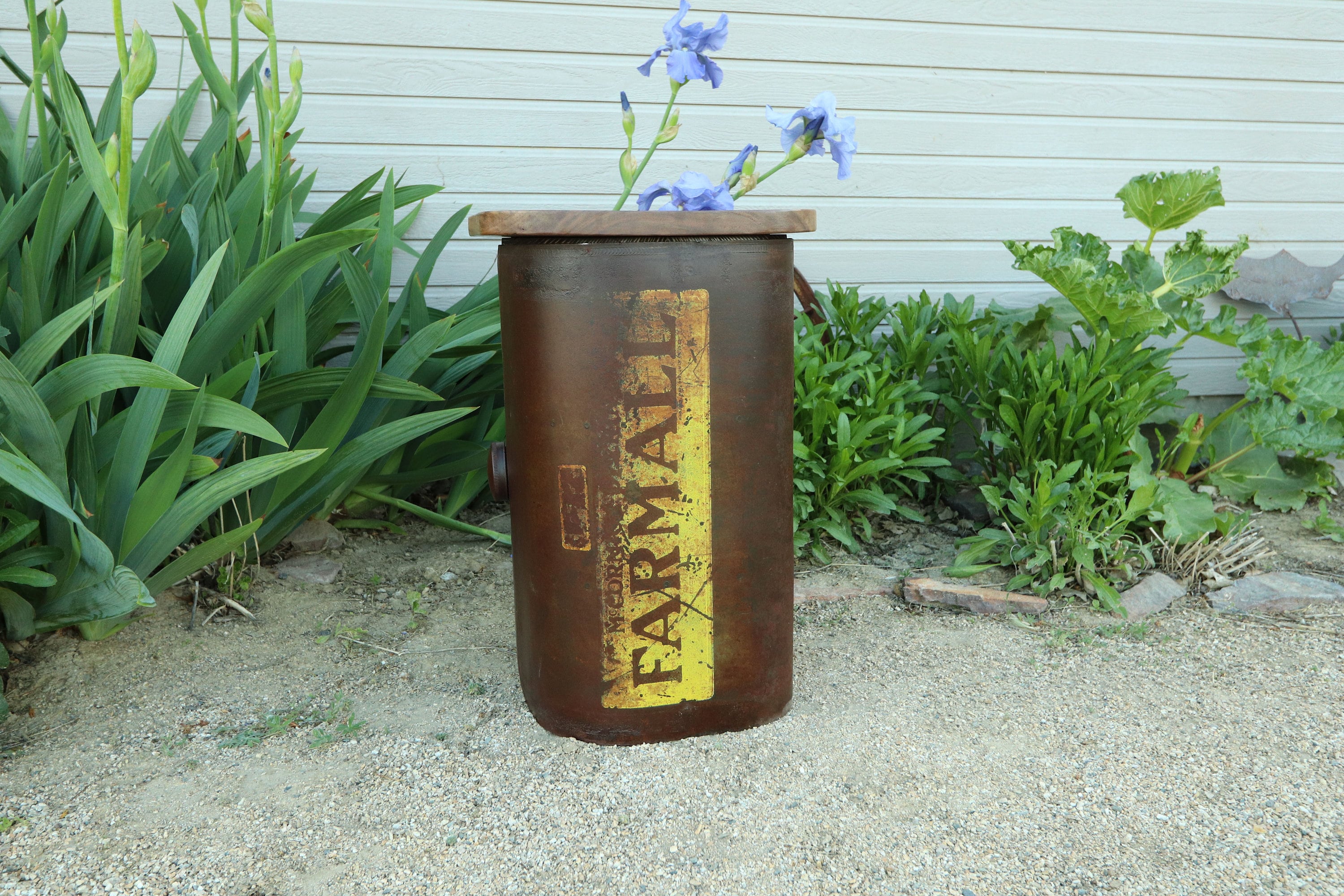 Mccormick Farmall Tractor Table W/ Walnut Top, Vintage Collectible ...