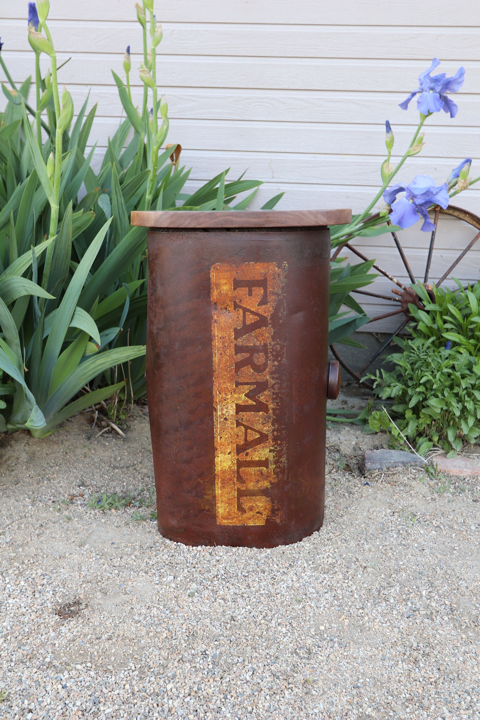 Mccormick Farmall Tractor Table W/ Walnut Top, Vintage Collectible ...