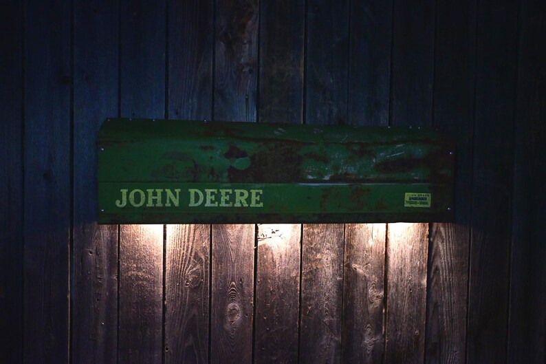 Antique Rustic John Deere Tractor Side Panel Light (40"x12") - Etsy
