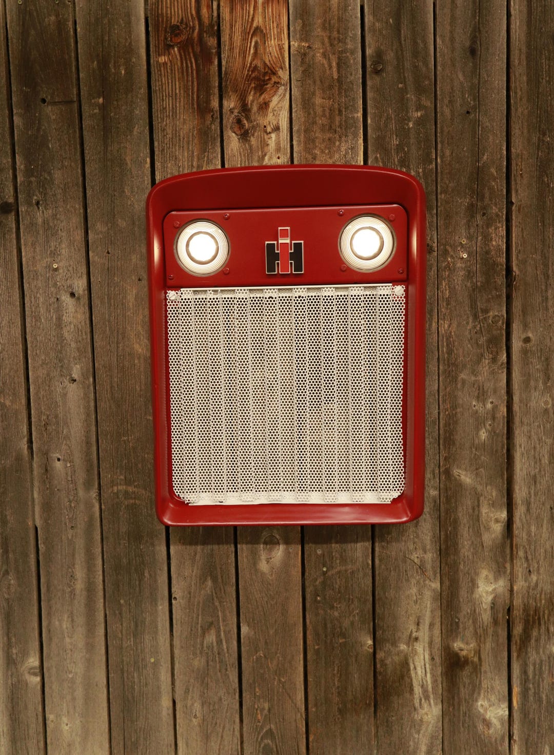 International Harvester Tractor Grille Wall Art With Working Headlights ...