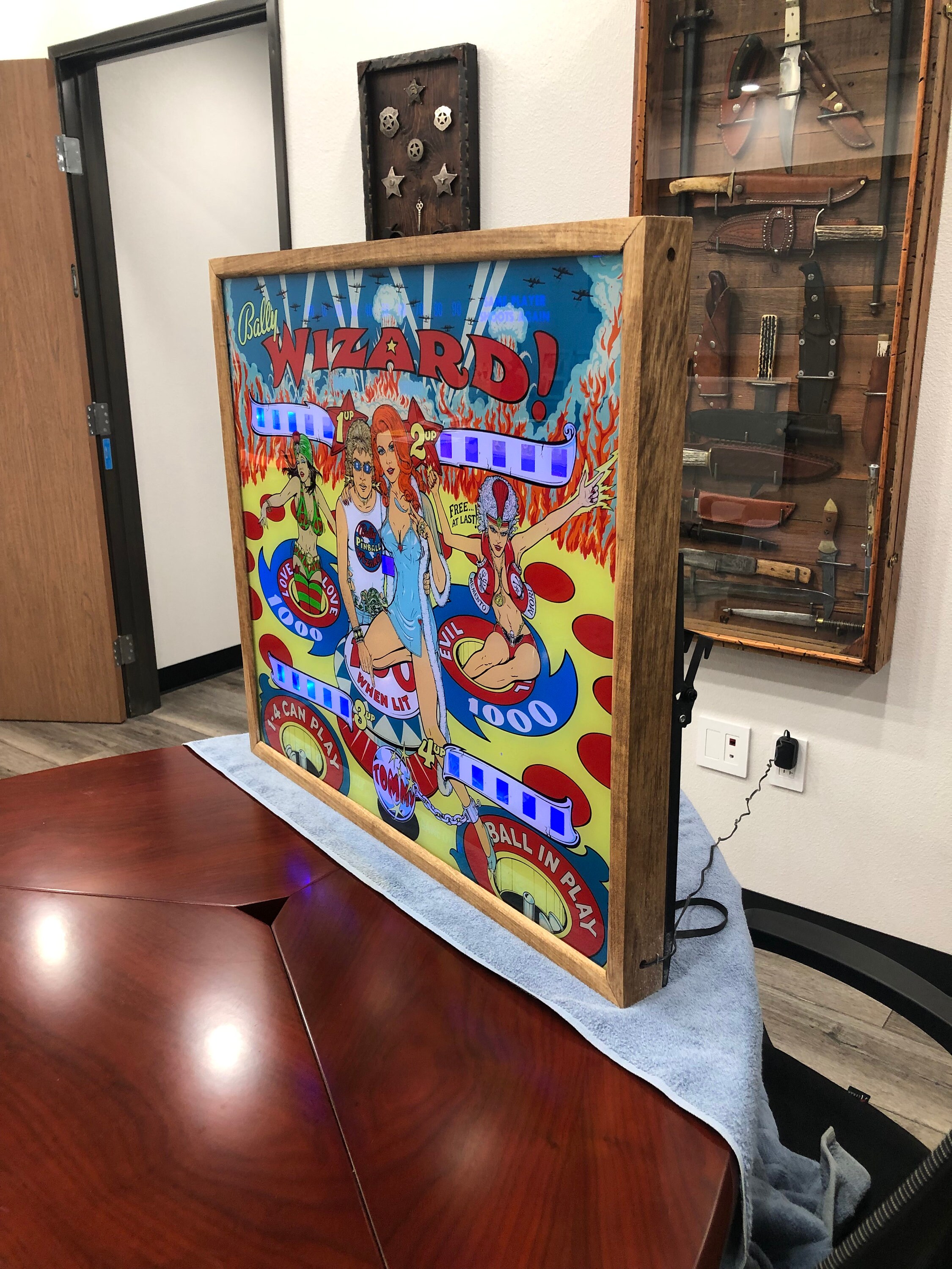 Pinball Machine Wizard Backglass With Interactive Leds and Custom ...