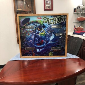 Pinball Machine Fathom Translite With Custom Backbox. Man Cave, Wall ...