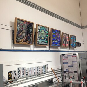 Pinball Backglass Space Invaders Wall Art, Decor, Man Cave. Interactive ...