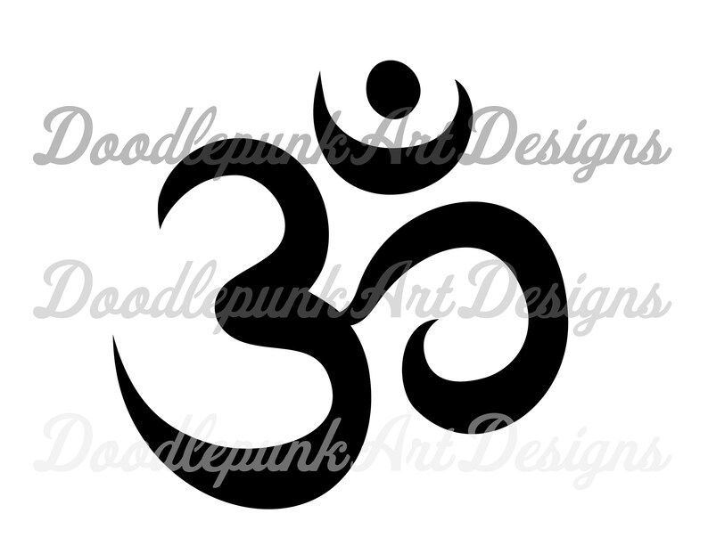 Om Symbol Vector SVG Digital Download for Cricut, Silhouette, Cutting ...