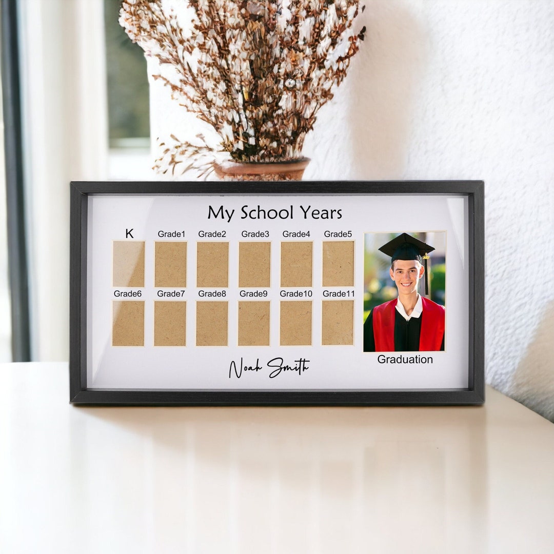 School Years Photo Frame My School Years Sign Personalized - Etsy