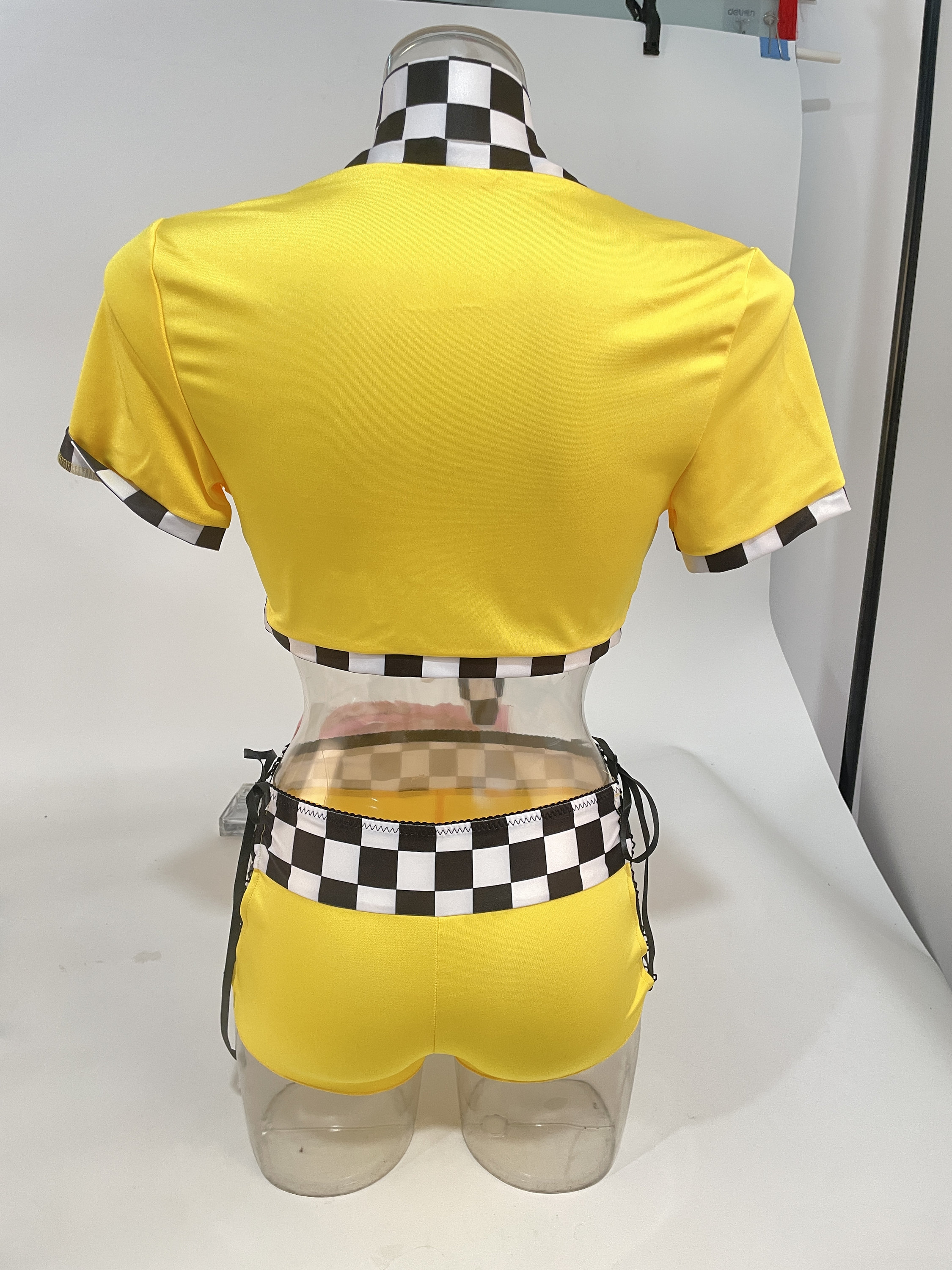 Sexy Cheerleader Costume For Women School Girls Crop Tops Uniform