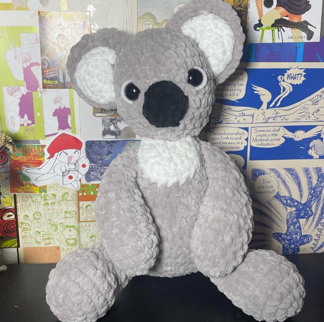 Bear Animal Stuffie Crochet Koala Plush Lovey Pattern PDF - Etsy