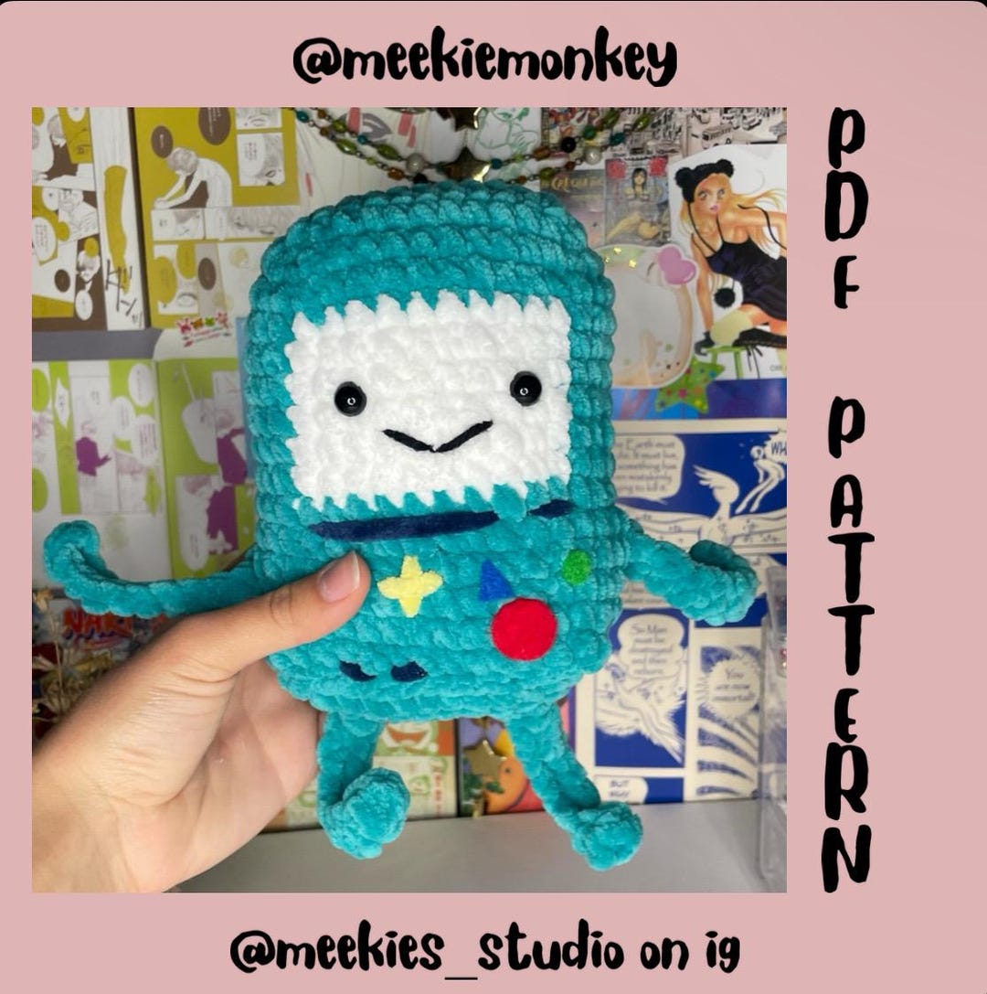 BMO Adventure Time Crochet Pattern PDF - Etsy