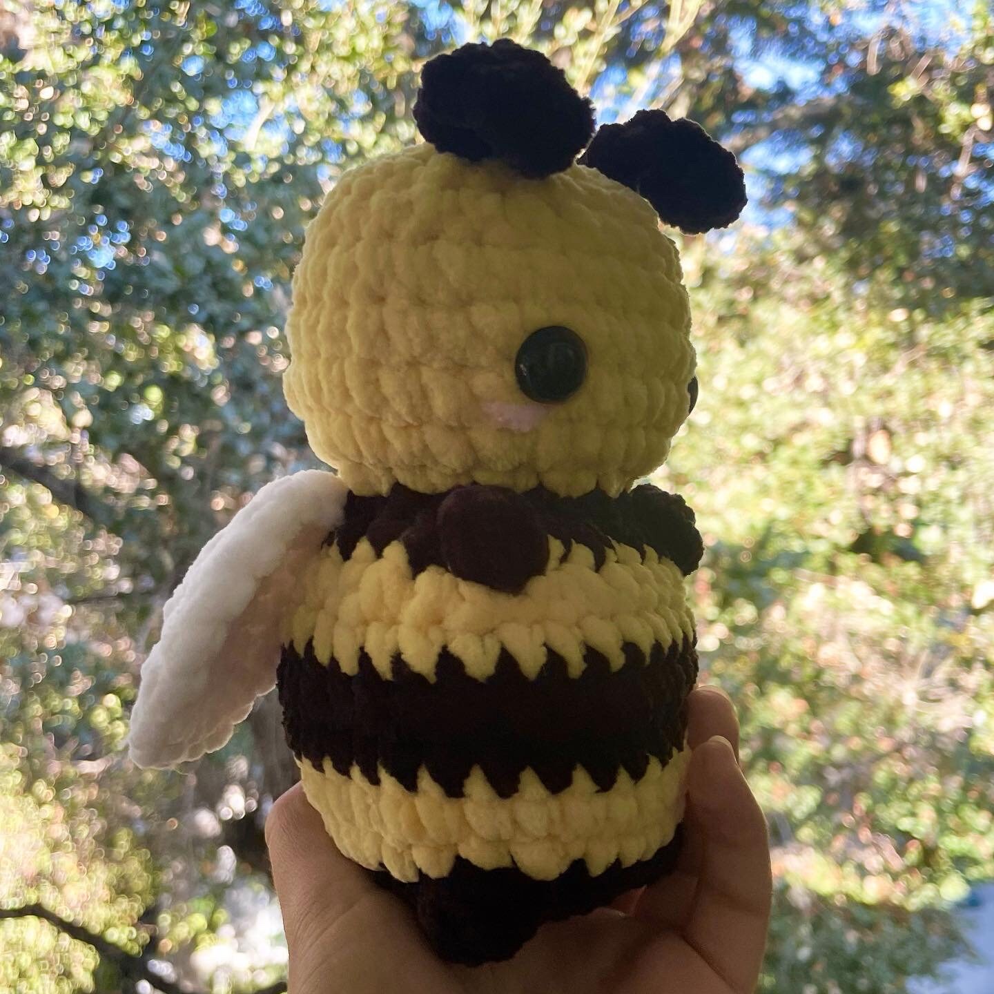 Low-sew Bee Crochet Pattern PDF Cute Chunky Bug Animal Amigurumi - Etsy