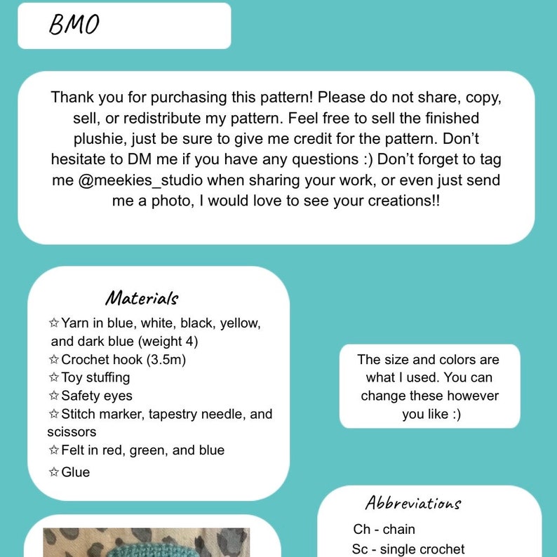 BMO Adventure Time Crochet Pattern PDF - Etsy