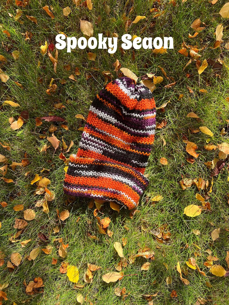 Handmade Spooky Knitted Winter Hats - Etsy