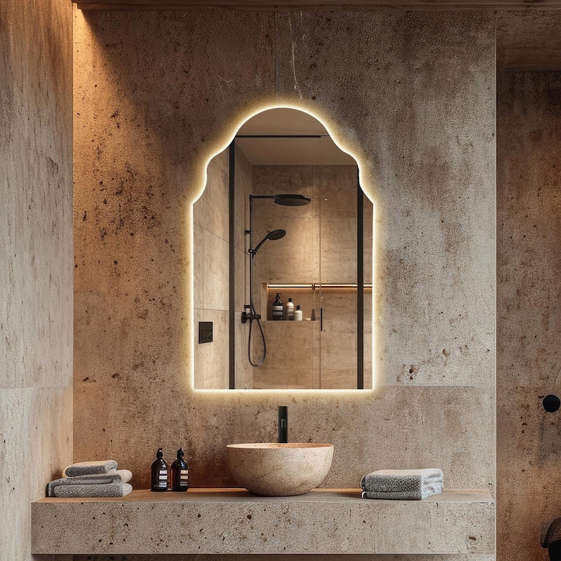 Arched Led Bathroom Mirror - Etsy