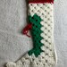 Crochet Cowboy Boot Christmas Stocking, White - Etsy