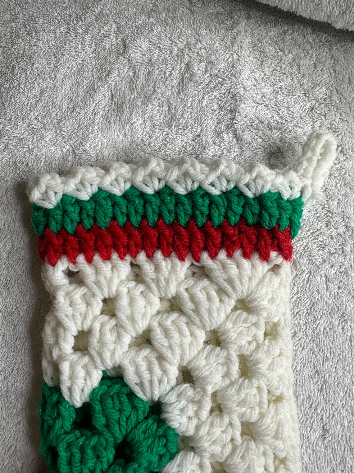 Crochet Cowboy Boot Christmas Stocking, White - Etsy