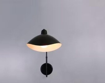 Long Wall Lamp, Black Bedside Wall Lamp, Long Arm Wall Lamp Sconce ...
