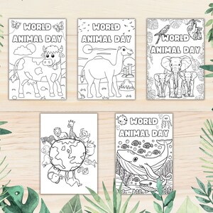 World Animal Day Coloring Sheets, World Animal Day Colouring Sheets ...