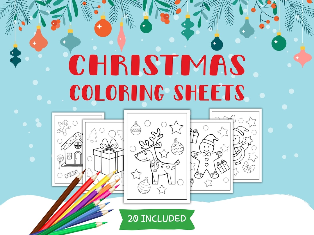20 Christmas Coloring Pages | Printable Christmas Coloring Sheets ...