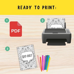 R U OK Day Printable Colouring Sheets | RU OK Day Teacher's School ...