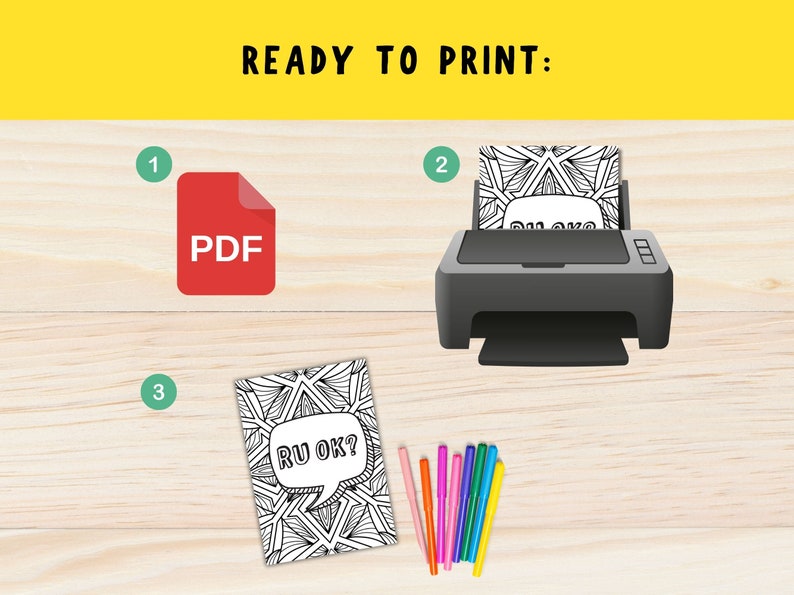 R U OK Day Printable Colouring Sheets | RU OK Day Teacher's School ...