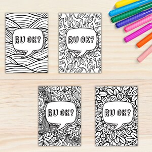 R U OK Day Printable Colouring Sheets | RU OK Day Teacher's School ...