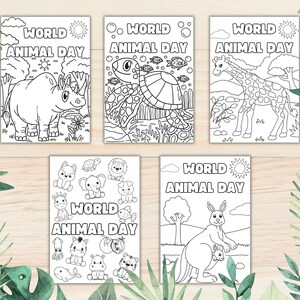 World Animal Day Coloring Sheets, World Animal Day Colouring Sheets ...