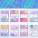 Affirmation Cards for Tweens/teens, 90's Y2K Theme Affirmation Cards ...