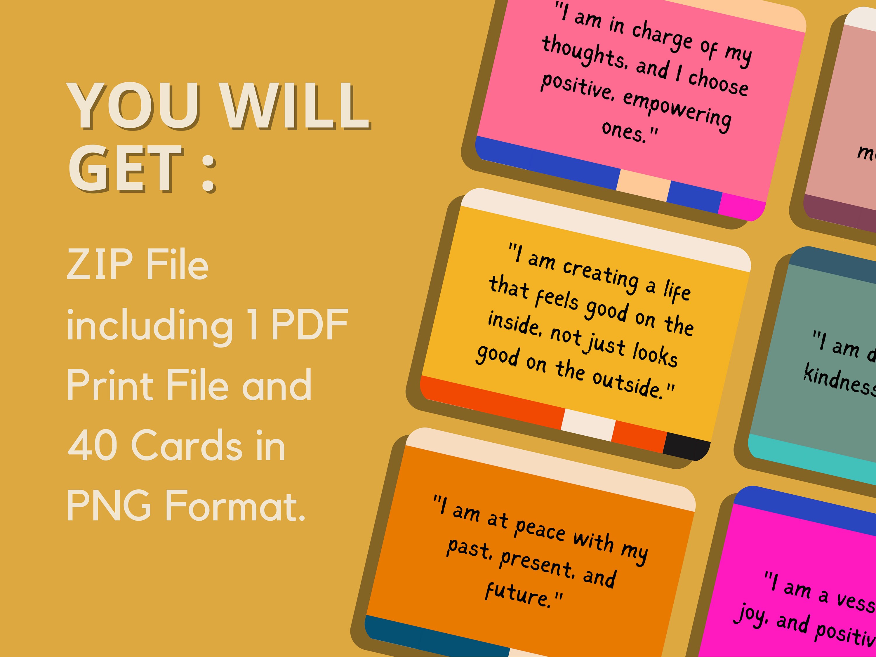 Printable Affirmation Flashcards Positive Quotes Flashcards Printable ...