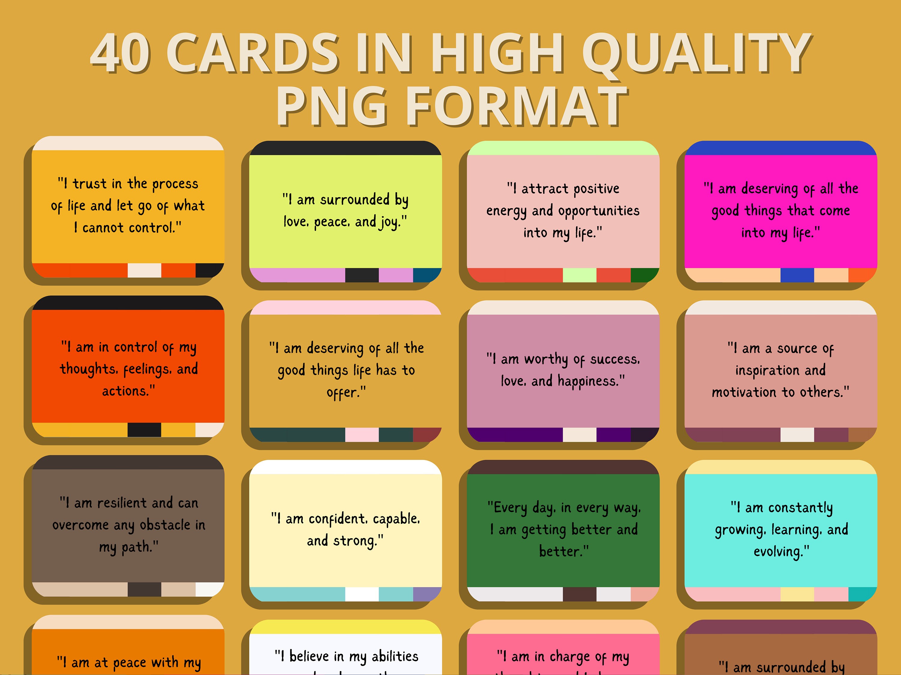 Printable Affirmation Flashcards Positive Quotes Flashcards Printable ...