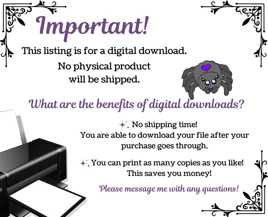 Jumping Spider Care Sheet, Printable Spider Tracker, Pet Breeding ...