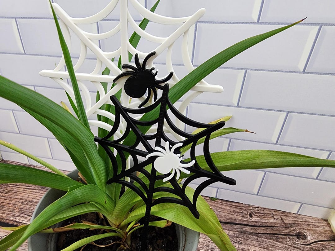 Spider Web Plant Trellis, 3d Printed Plant Accessory, Plant Stake, Pot ...