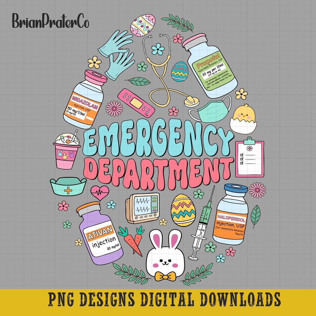 Emergency Department Easter Png, ER Nurse Easter Png, Emergency Room ...