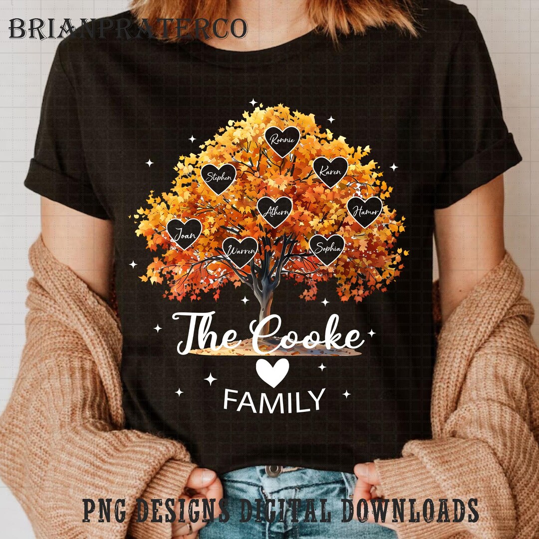 Custom Family Tree Night Light Png, Tree of Life Names Night Light ...