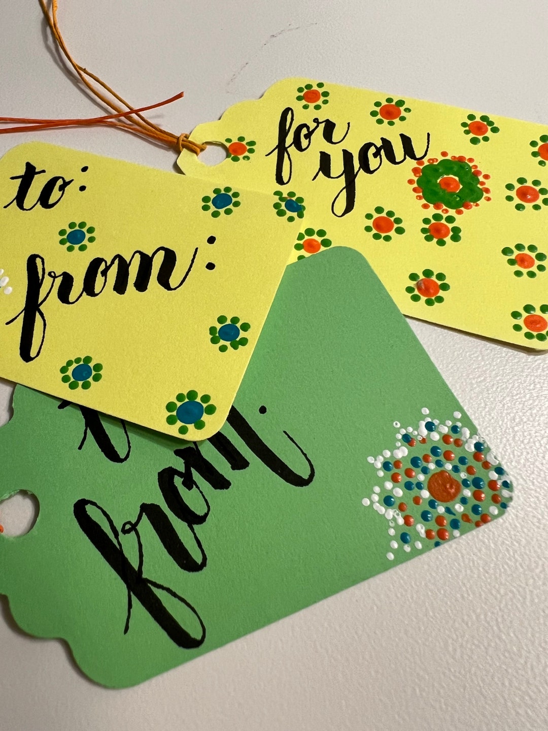 Hand Lettered Gift Tags - Etsy