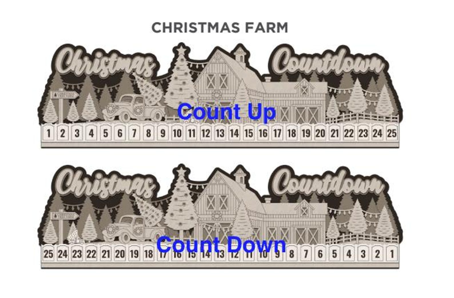 Ultimate Christmas Countdowns – Christmas Farm - Etsy