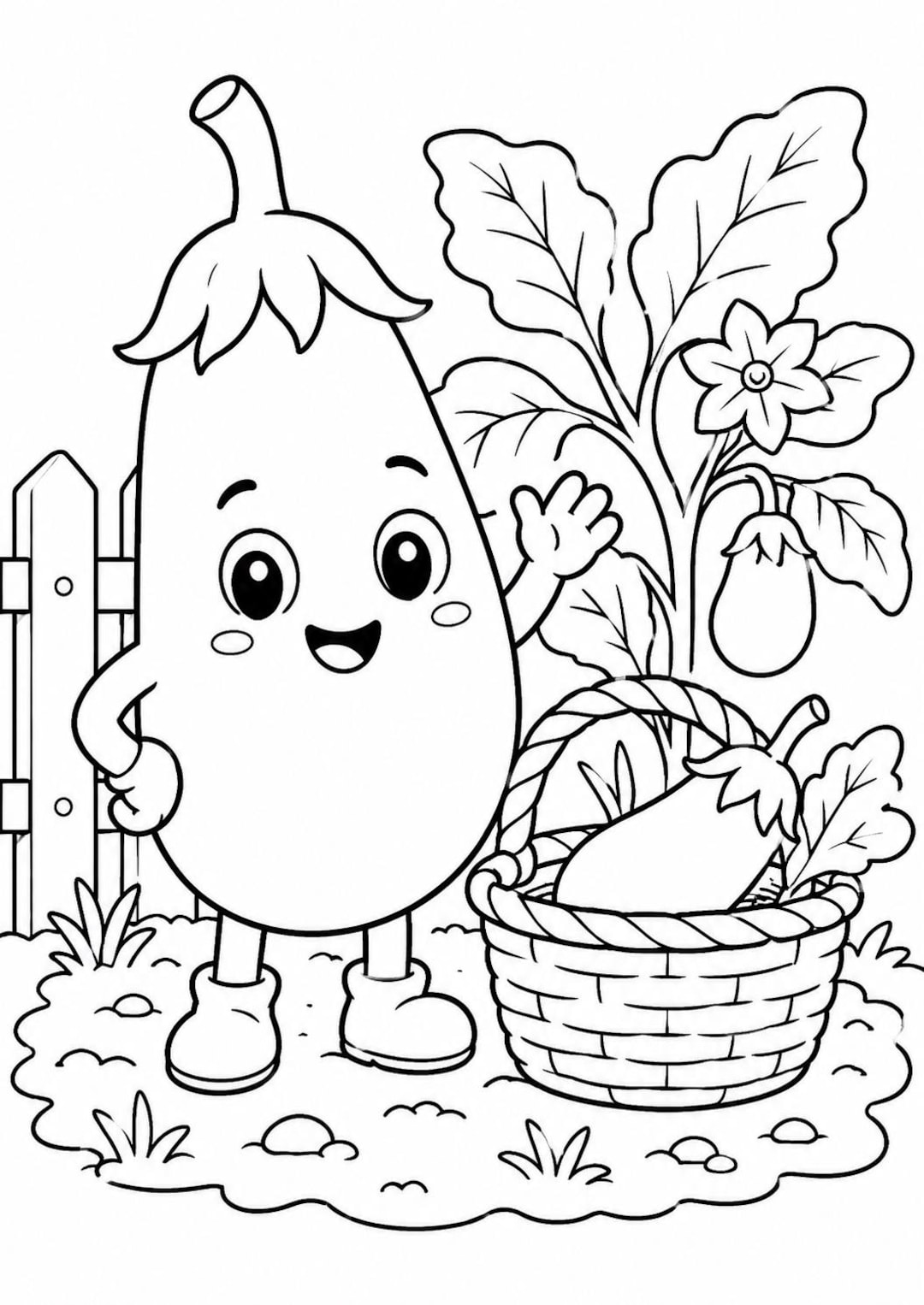 Cute Landscape Coloring Pages for Kids, Printable A4 Coloring Sheets ...
