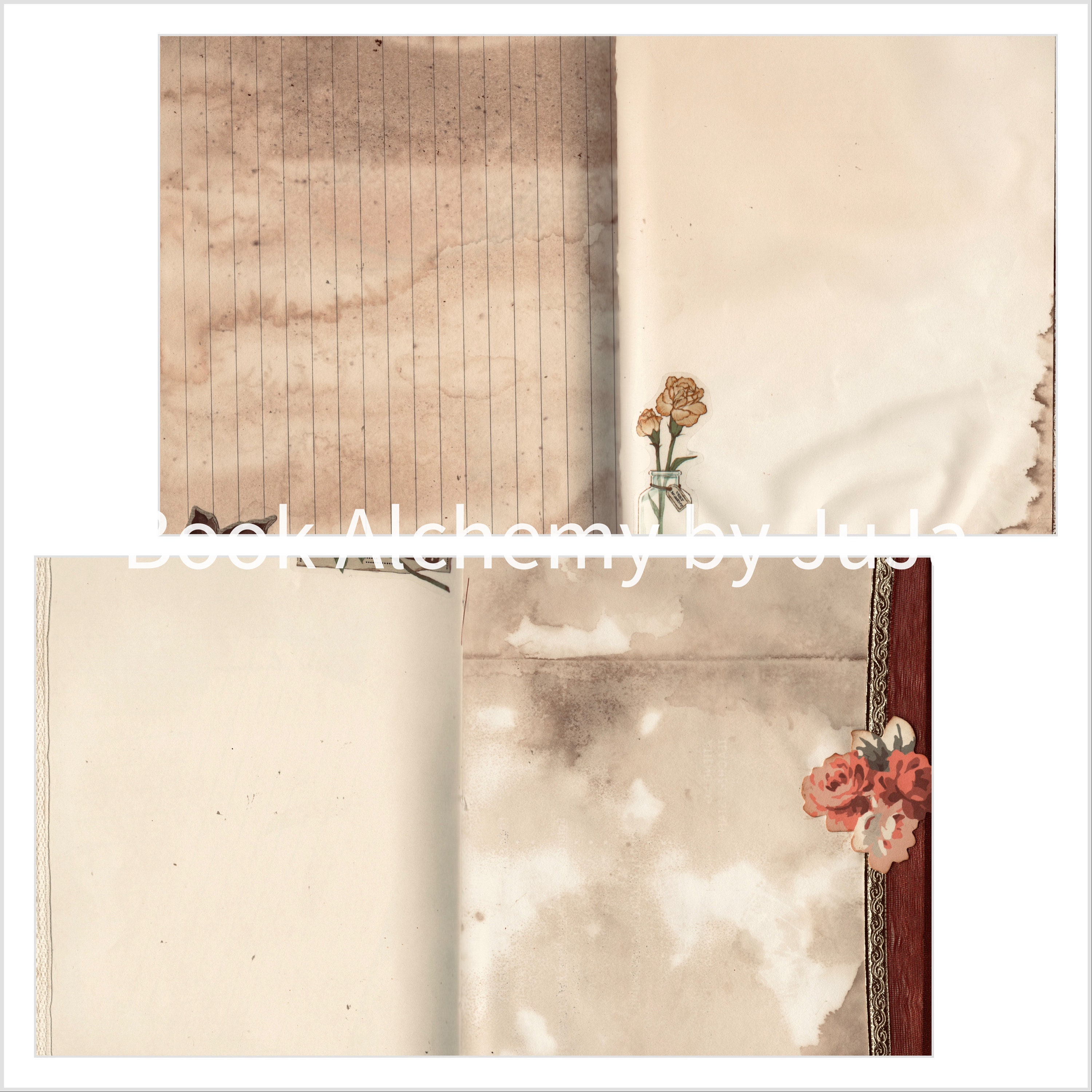 Junk Journal Printables Rose Journal Digital Pages Vintage Junk ...