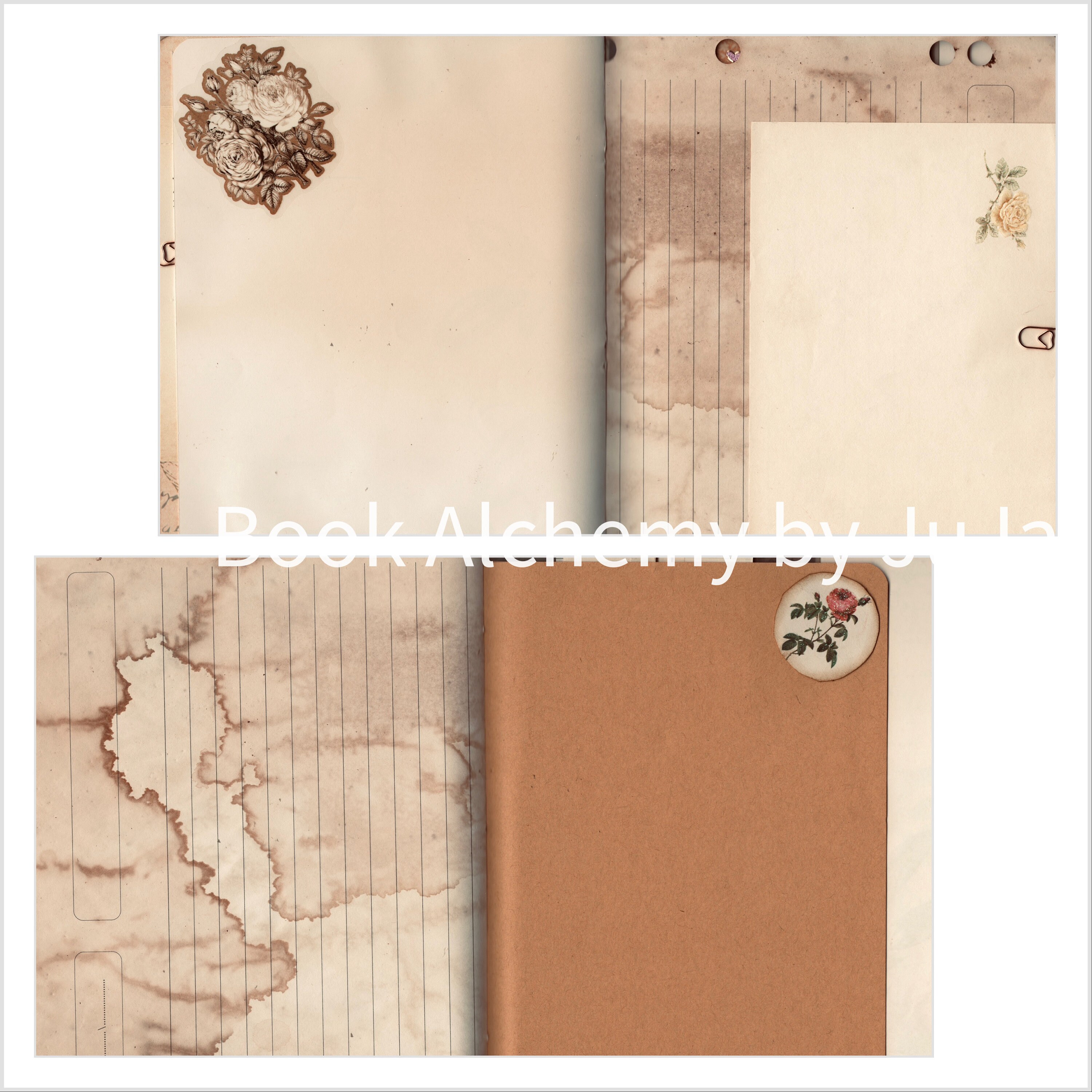 Junk Journal Printables Rose Journal Digital Pages Vintage Junk ...