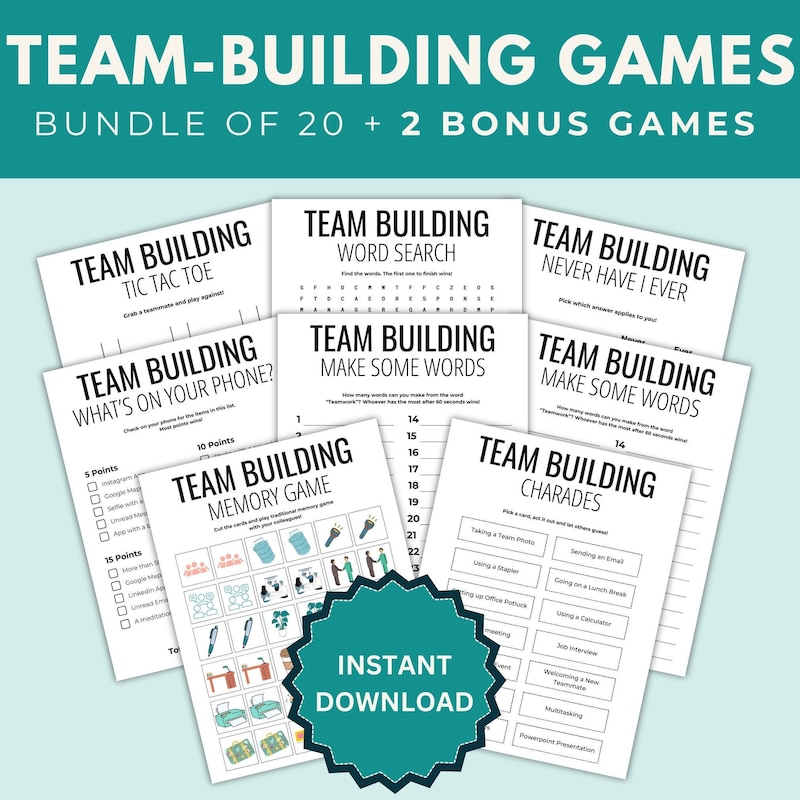 Team Building Games - Etsy