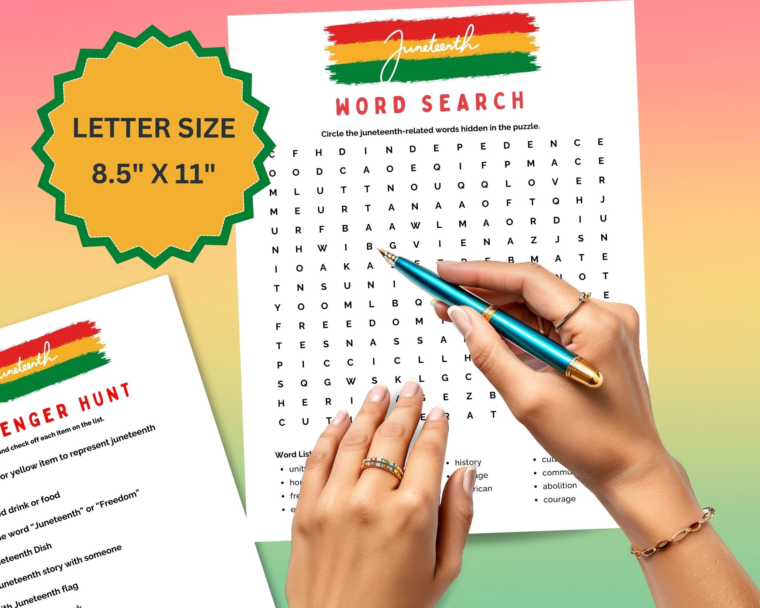 Juneteenth Games Bundle Juneteenth Trivia Party Games Black History ...