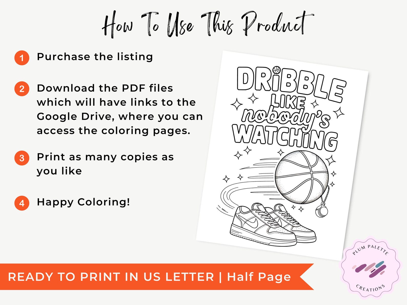 30 Basketball Coloring Pages Printable – Instant Download, Sports ...