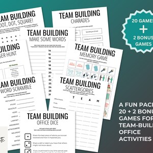 Employee Team Building Games Office Party Games Bundle Teambuilding ...