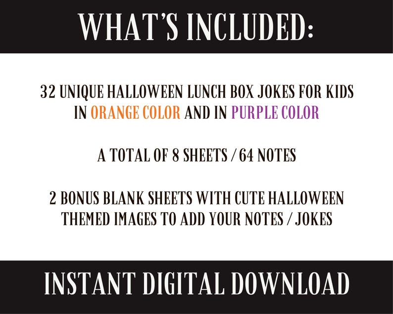 Kids Lunch Box Notes Jokes Lunch Box Jokes Printable Halloween Jokes ...