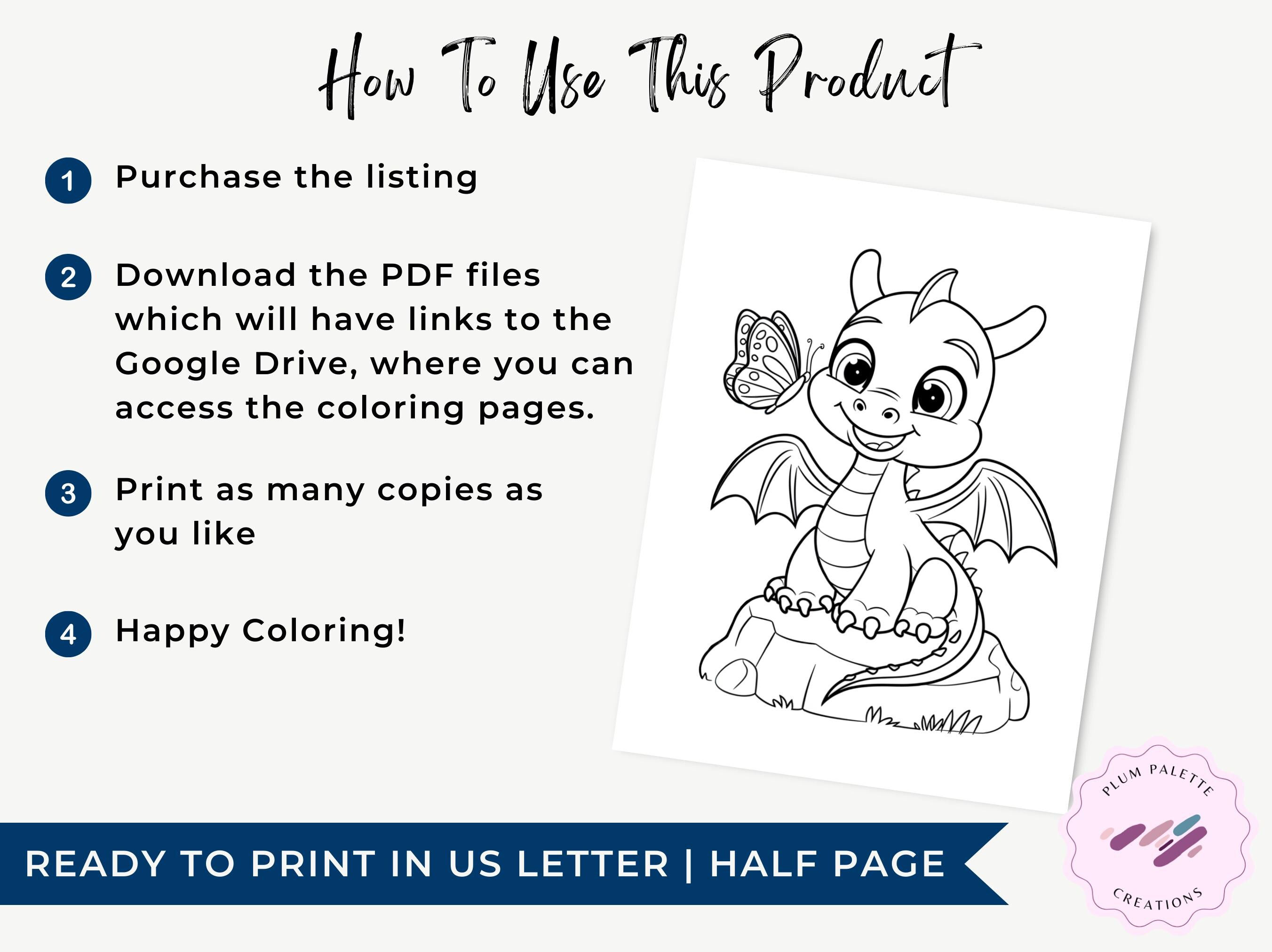 Dragon Coloring Pages,mythology Coloring,baby Dragon Coloring Sheets ...